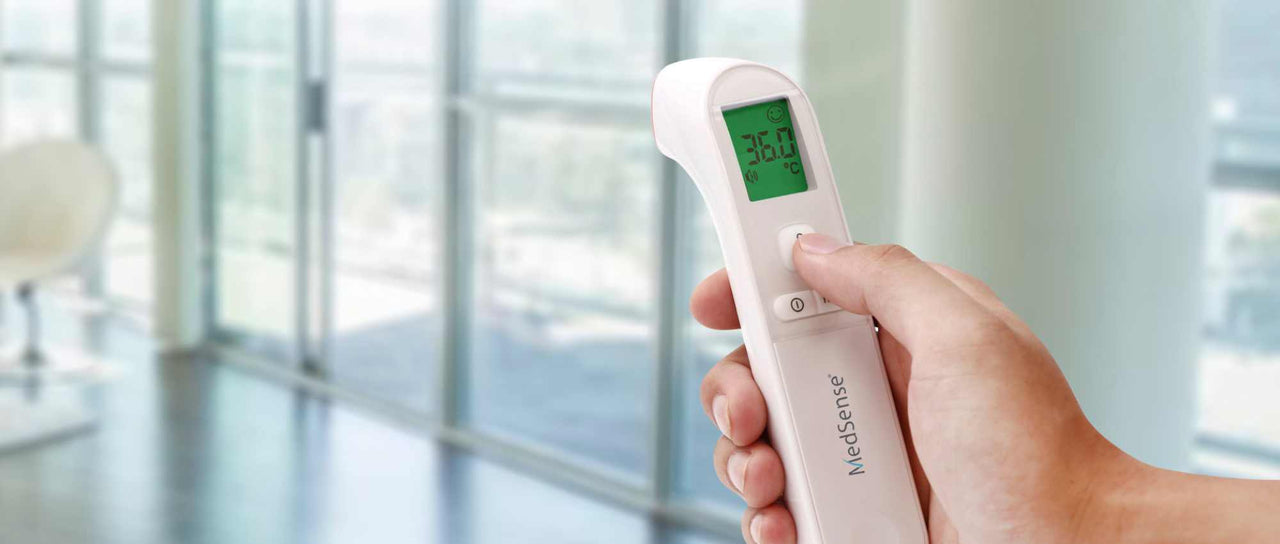MedSense Non Contact Thermometers & Face Masks – Andatech Distribution