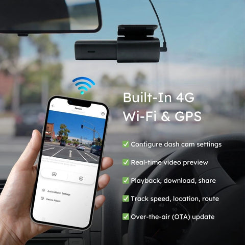 DriveSense C2L Pro Advanced 4K FHD AI Collision Avoidance Dash Cam ...