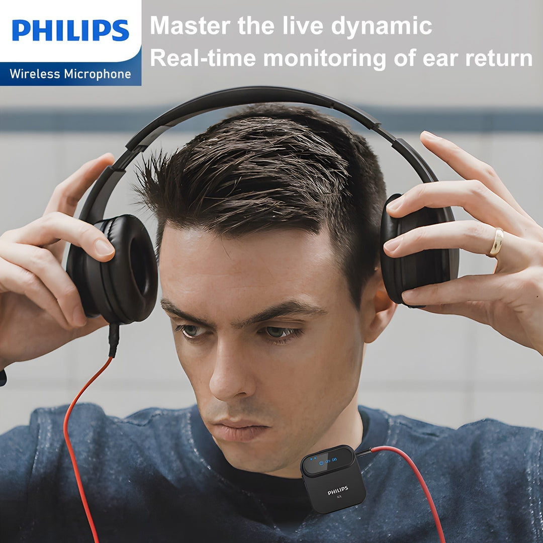 Philips DLM3538C Premium Wireless Microphone | 360° Clear Recording ...