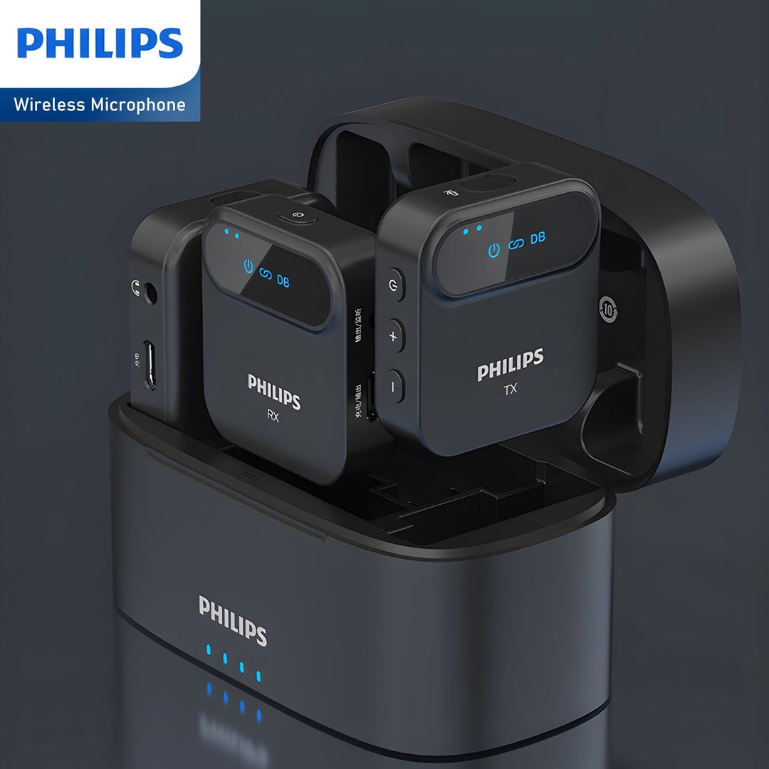 Philips DLM3538C Premium Wireless Microphone | 360° Clear Recording ...