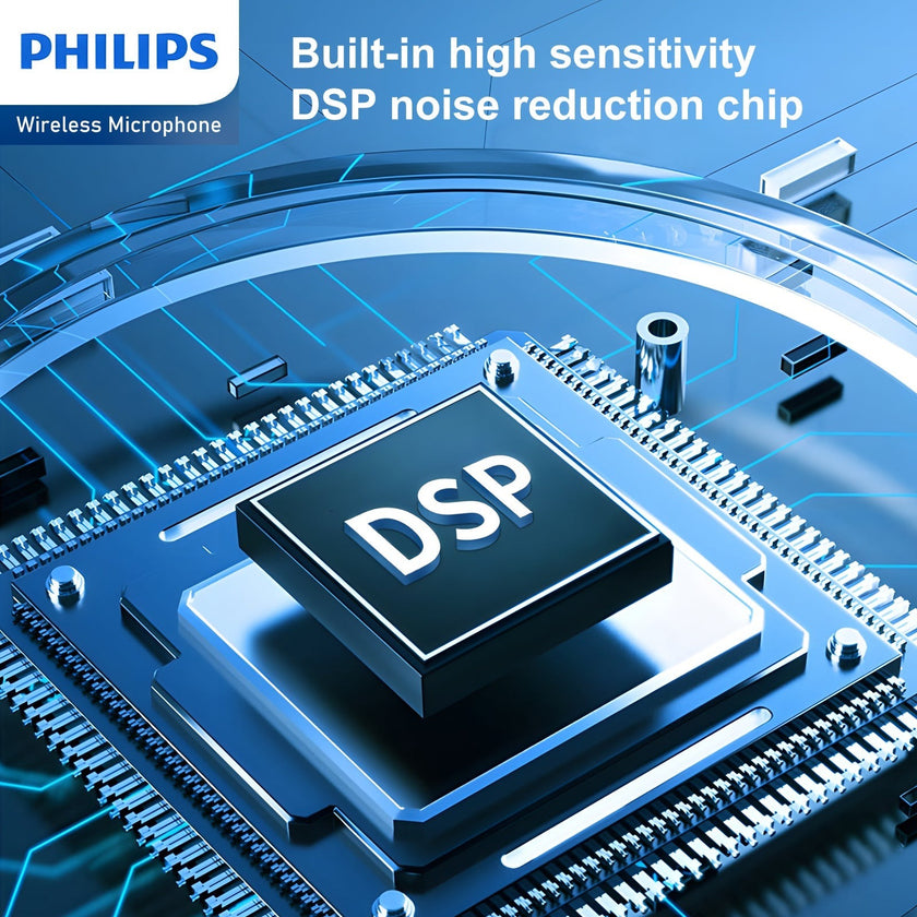 Philips DLM3538C Premium Wireless Microphone | 360° Clear Recording ...