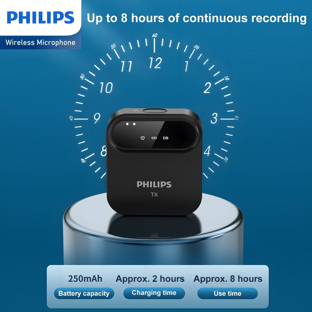 Philips DLM3538C Wireless Microphone | 360° Clear Recording – Andatech ...