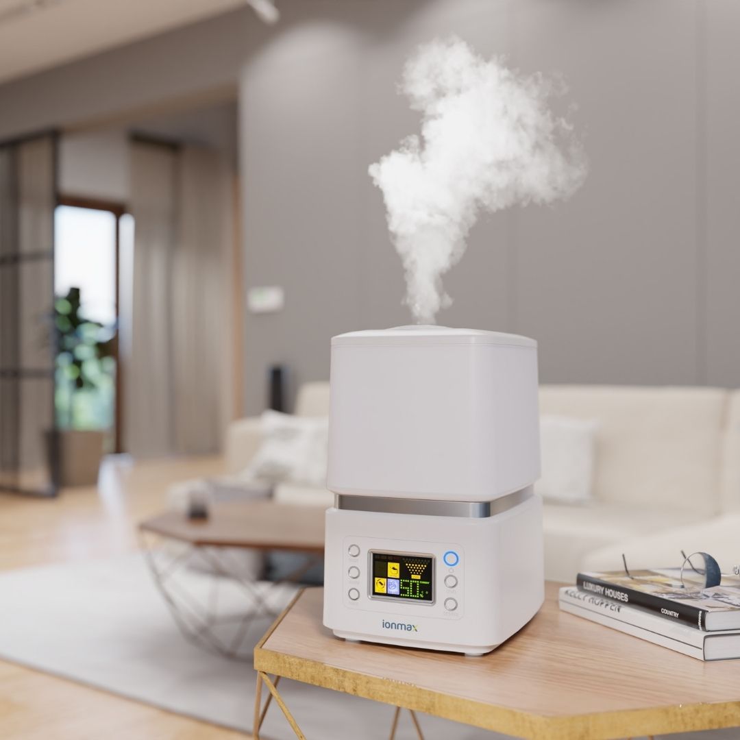 Ionmax ION90 UV Cool/Warm Mist Humidifier with Anti-Bacterial Filter ...