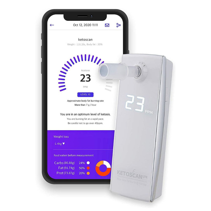 KetoScan Lite Ketone Breath Meter Fat Burning Monitor with Mobile App ...