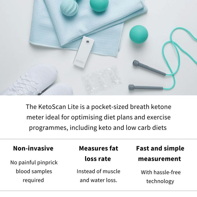 KetoScan Lite Ketone Breath Meter Fat Burning Monitor with Mobile App