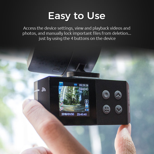 DriveSense Ranger HD Dash Cam with Mobile App – Andatech Distribution